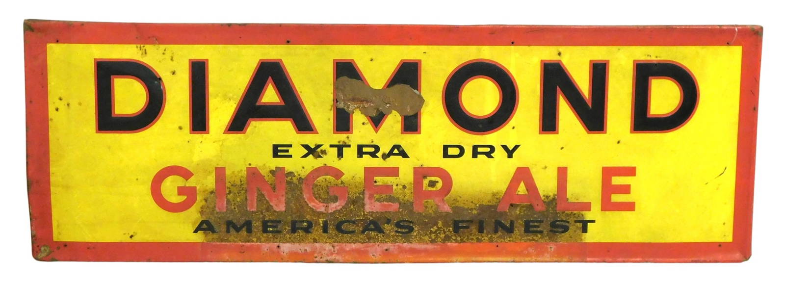 Diamond Ginger Ale Sign (waterbury, Ct), Early 20th C. Advertisement ...