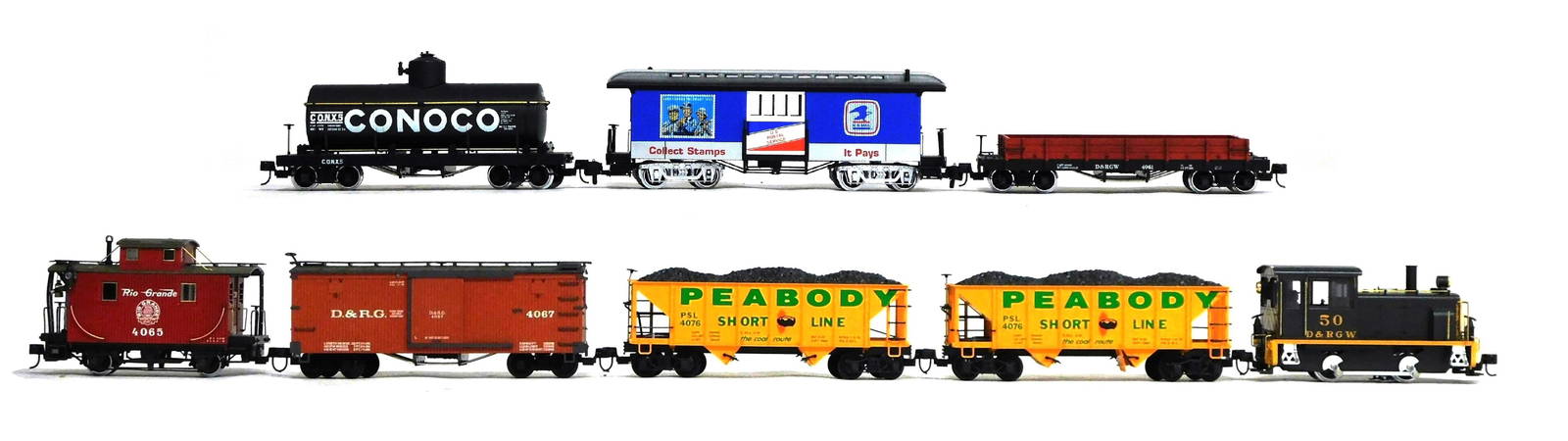 Railroad: Set Of Eight Lgb G Scale Outdoor Diesel And Freight Cars ...