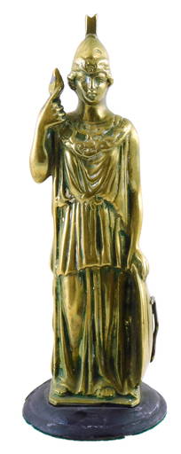 Sculpture: Bronze Casted Statue Of Minerva, Early 20th C., Depicting ...