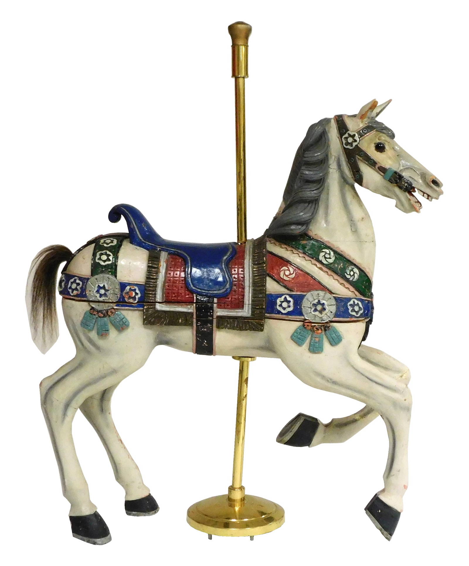 Friedrich Heyn Wood Carousel Horse, C. 1900, German, Carved And Painted ...