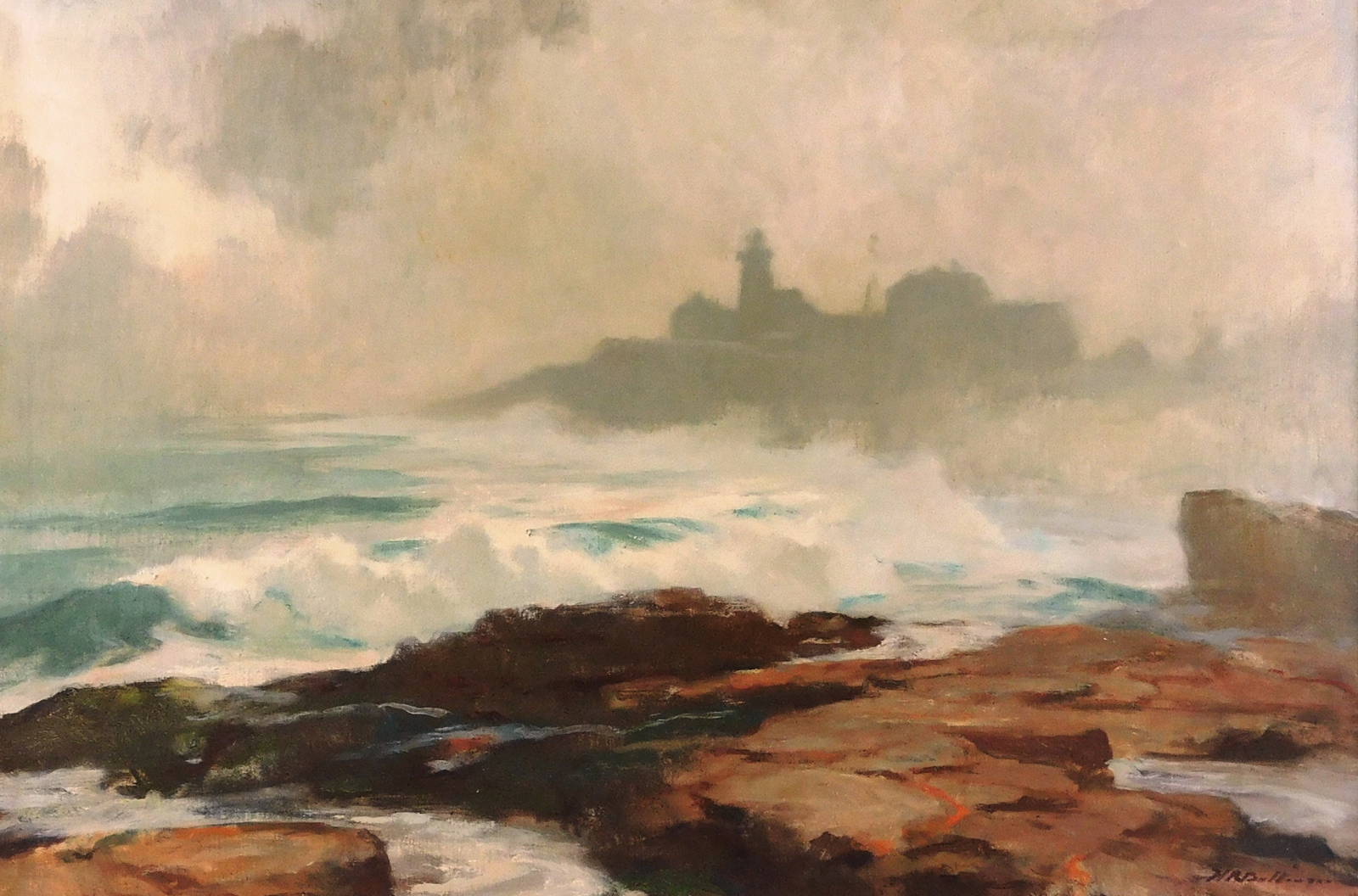 Harry Russell Ballinger (american, 1892 - 1993) "eastern Point", Oil On ...