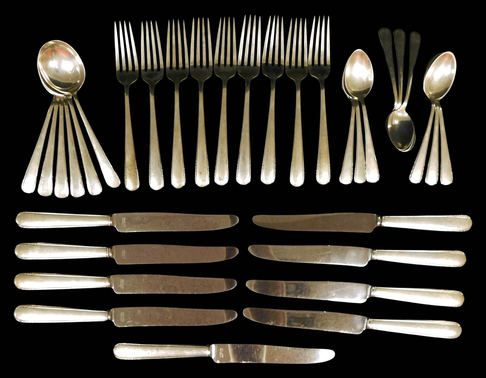Sterling: Thirty-three Pieces Of Flatware By Manchester Silver Co ...