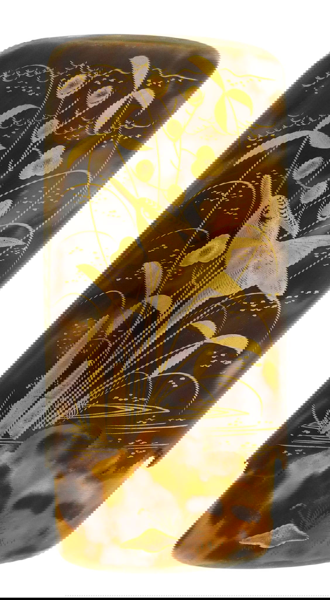 Asian: Japanese Tortoiseshell Case, Late 19th/early 20th C., Inner And ...