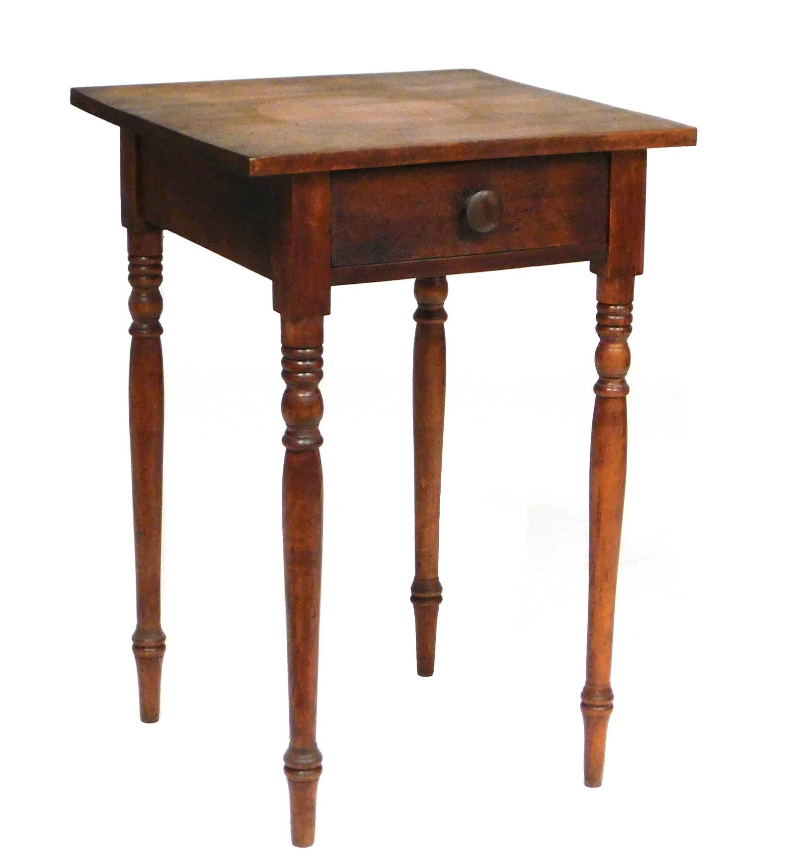 Sheraton Single Drawer Stand, 19th C., American, Birch And Poplar ...