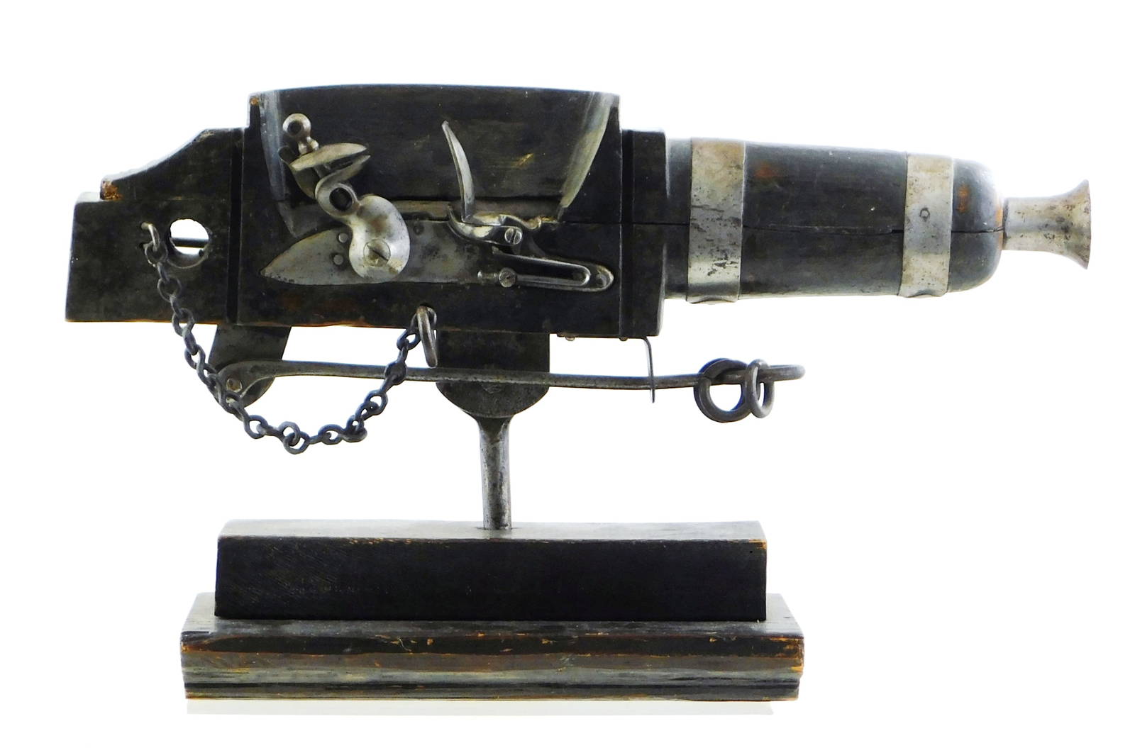 Weapon: Rampart Gun Flintlock, Late 18th/early 19th C., Handmade Hammer ...