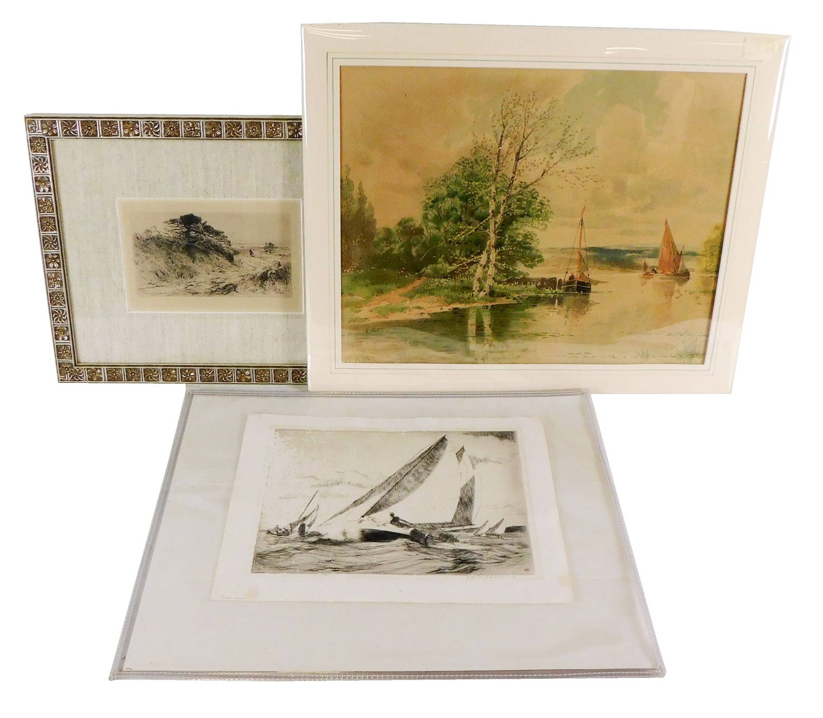 Gifford, Soderberg, Etc, Three Seaside Prints; Robert Swain Gifford ...