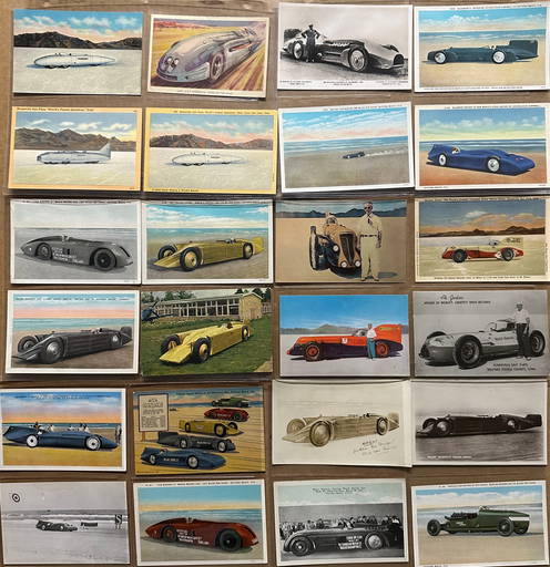 Forty Four Land Speed Related Postcards, Daytona Beach And Bonneville ...