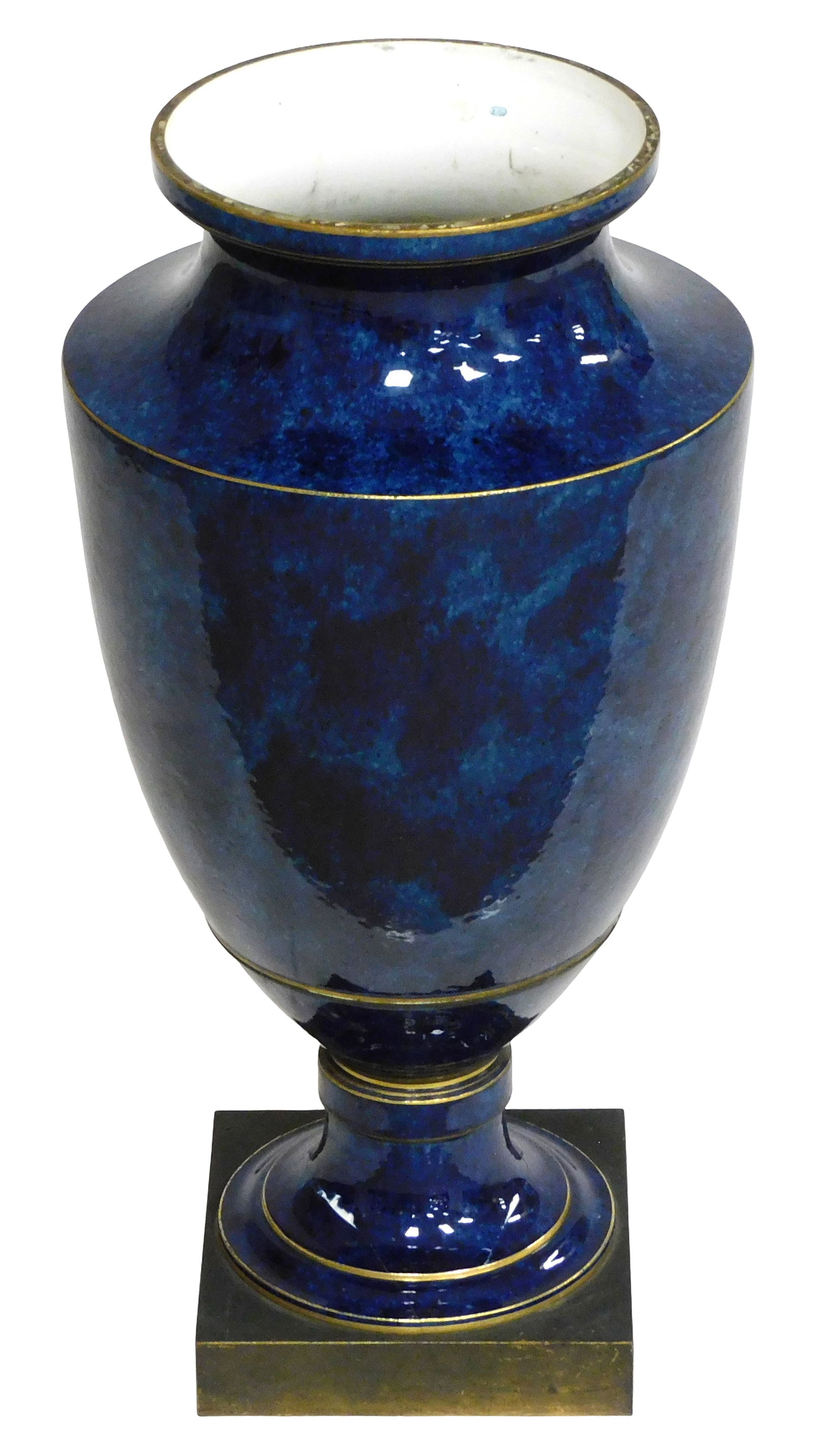 Monumental French Style "sevres" Urn/ Vase, Possibly 19th C., Dore A ...