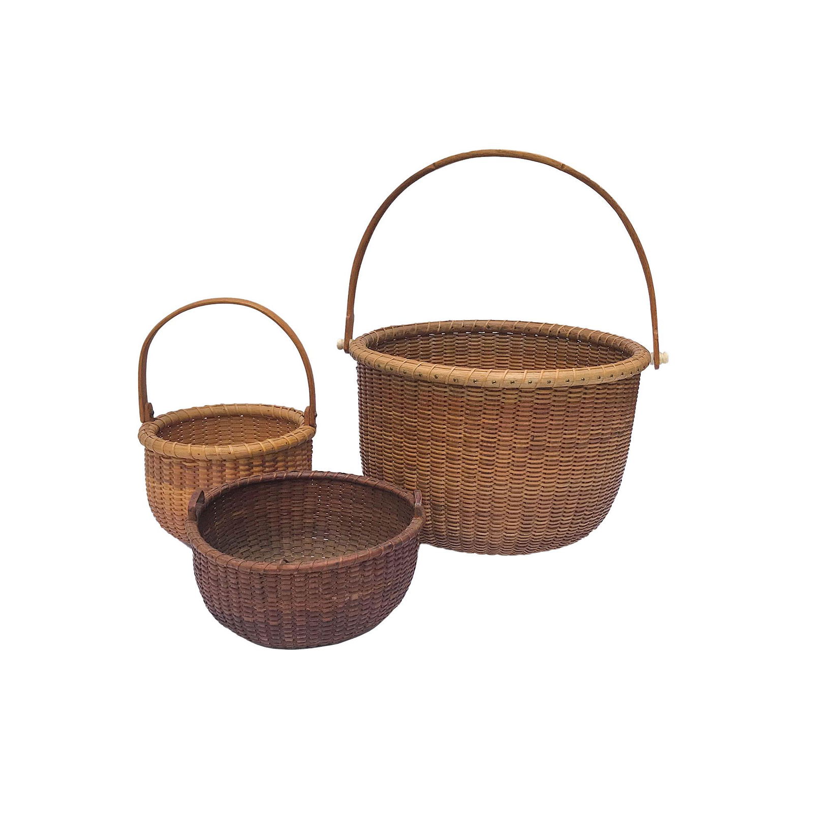 Three Small Nantucket Lightship Baskets - May 15, 2020 | Faraway ...