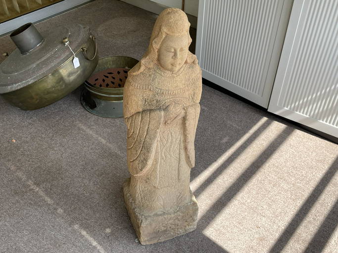 19th c. Stone Carved Figure (#0020) on Aug 21, 2022 | MJ Welch ...