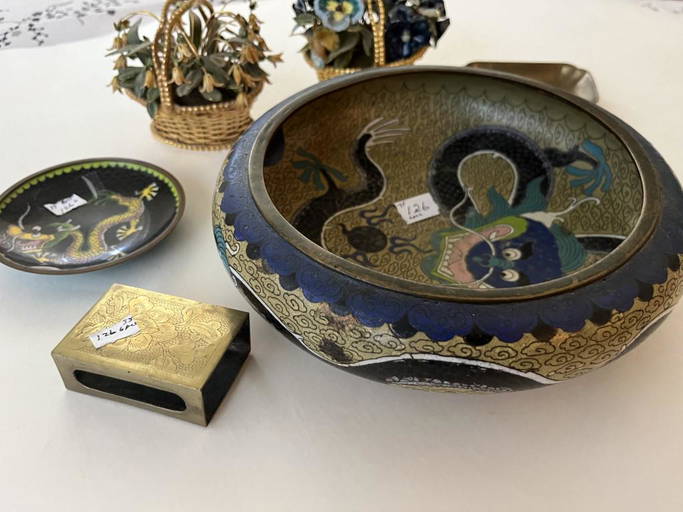 Bx.Lt.(cloisonne bowl-dish+) - Nov 13, 2022 | MJ Welch Auctioneers ...