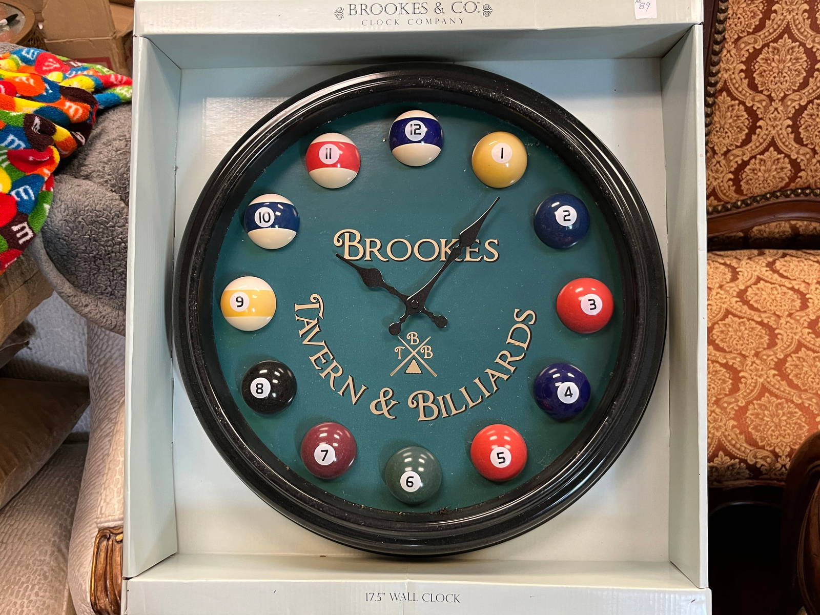 Billiards Wall Clock Auction