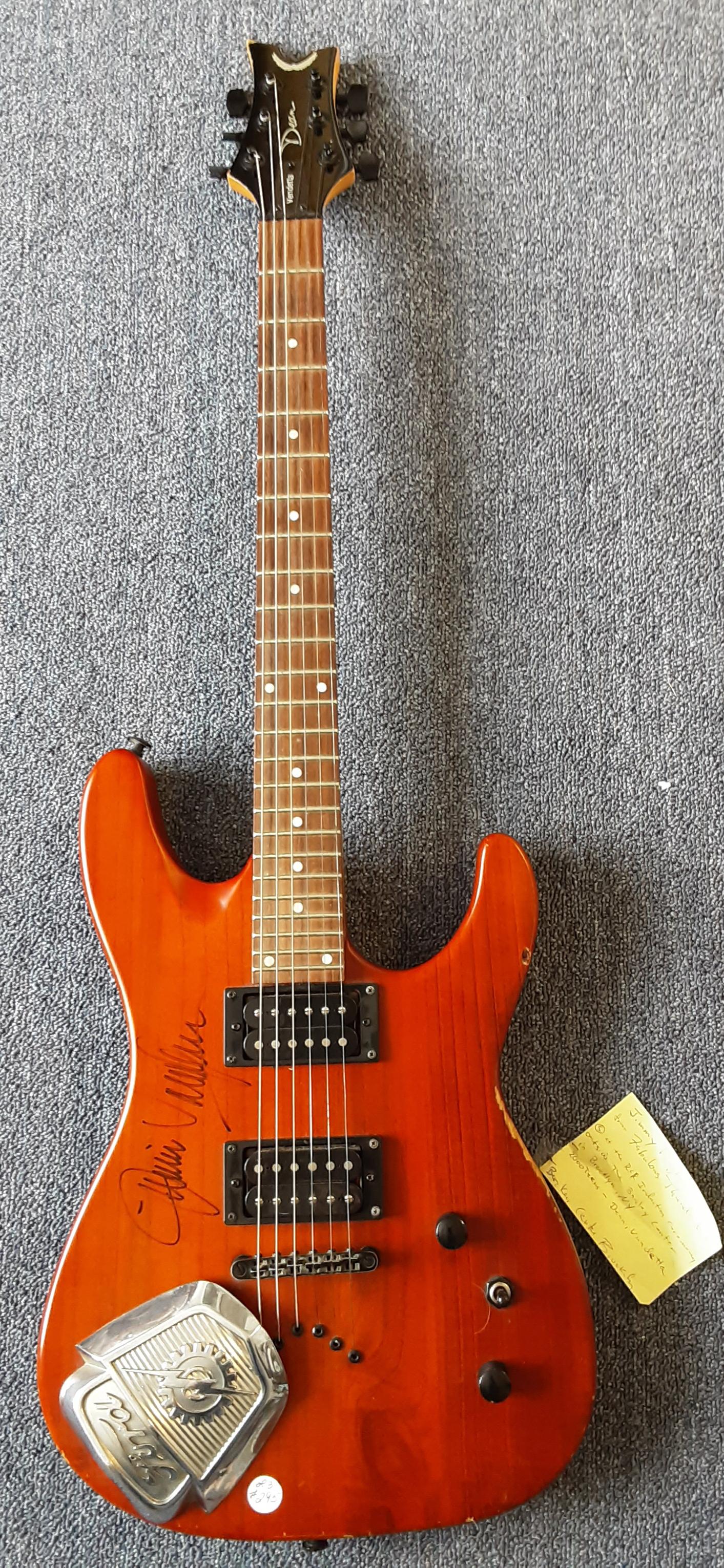 Dean guitar, autographed by Jimmy Vaughn of the - May 23, 2020 | Estate ...