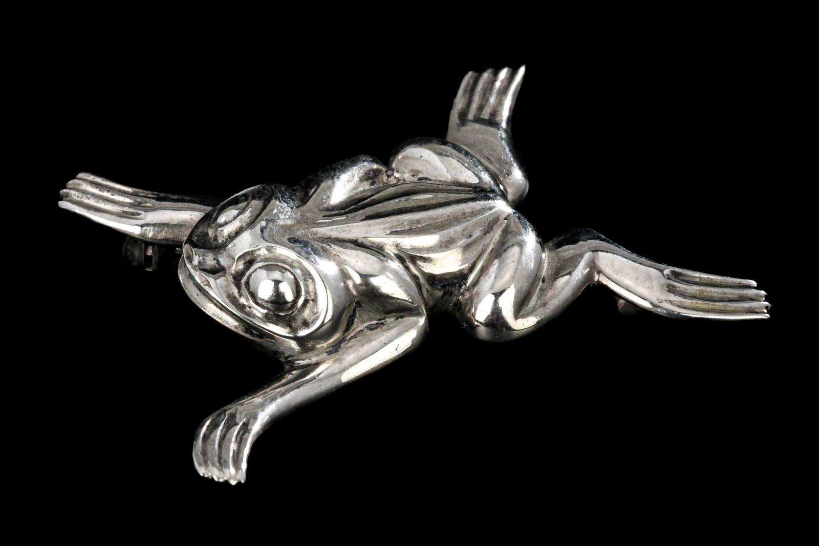 Bill Reid, First Nations, Northwest Coast, Frog Brooch, After 1971 Auction