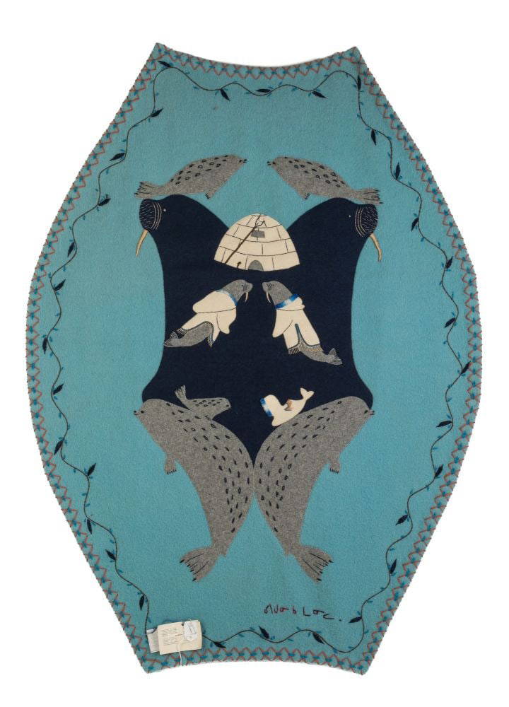 Veronica Kadjuak Manilak, Inuit, Untitled (seals, Igloo, Walrus In ...