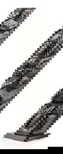 Attributed To Paul Jones, Haida, Model Totem Pole, C. 1900 1910