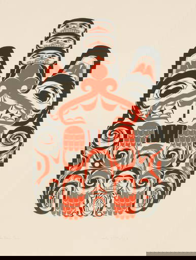 Bill Reid, Haida, Haida Beaver Tsing, 1978