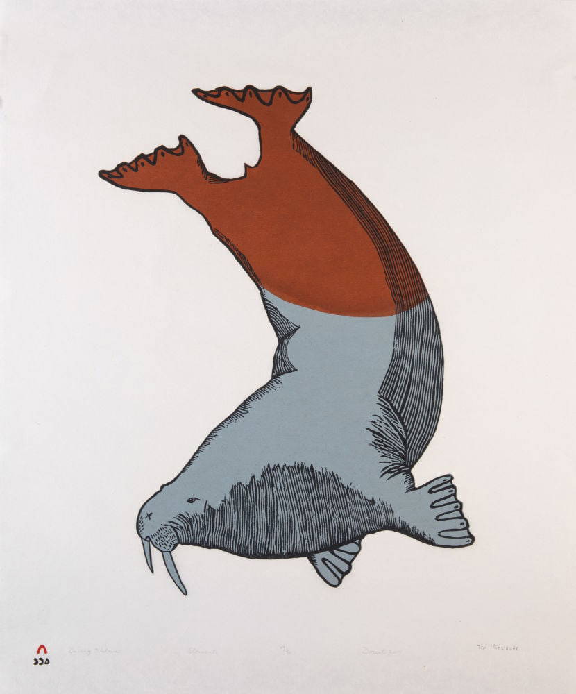 Tim Pitsiulak, Inuit, Diving Walrus, 2014 #37 - May 09, 2024 | First ...