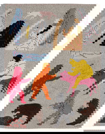 Victoria Mamnguqsualuk, Inuit, Scenes From The Legend Of Kiviuq, C. 1990