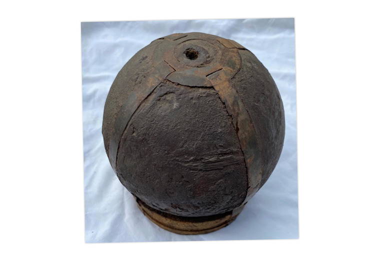 Civil War Artillery Shell Original Wood Sabot