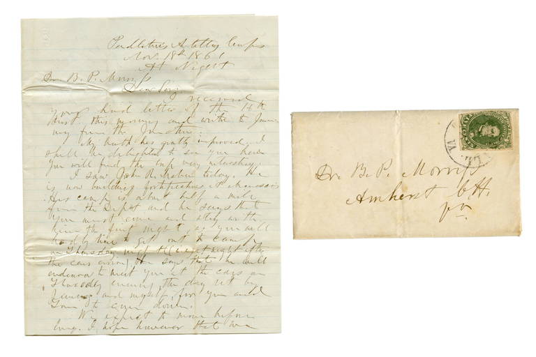 Pendleton Artillery Corps Letter [confederate]
