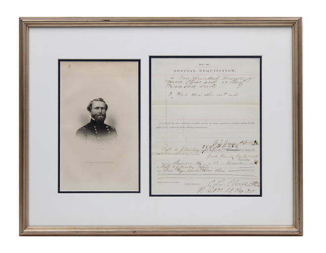General George Thomas, Signed Document Framed