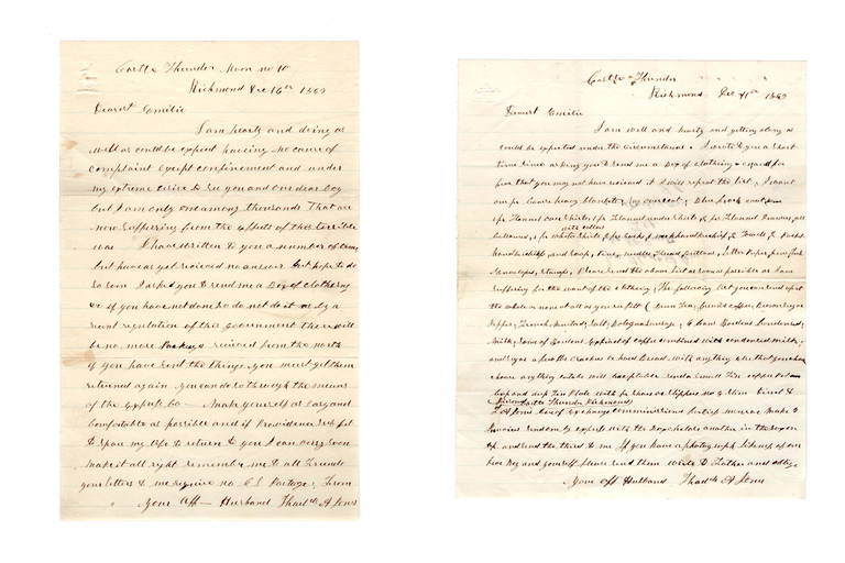 [civil War] (2) Confederate Pow Letters