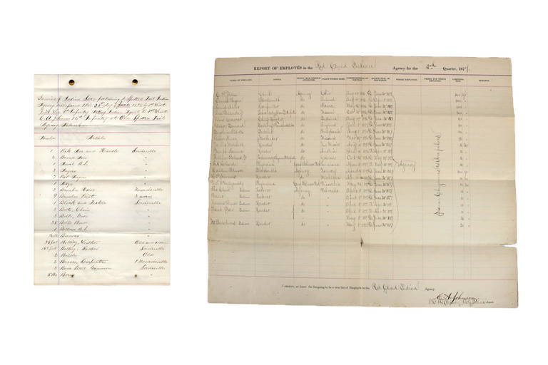 [native American] Rare Indian Agent Documents