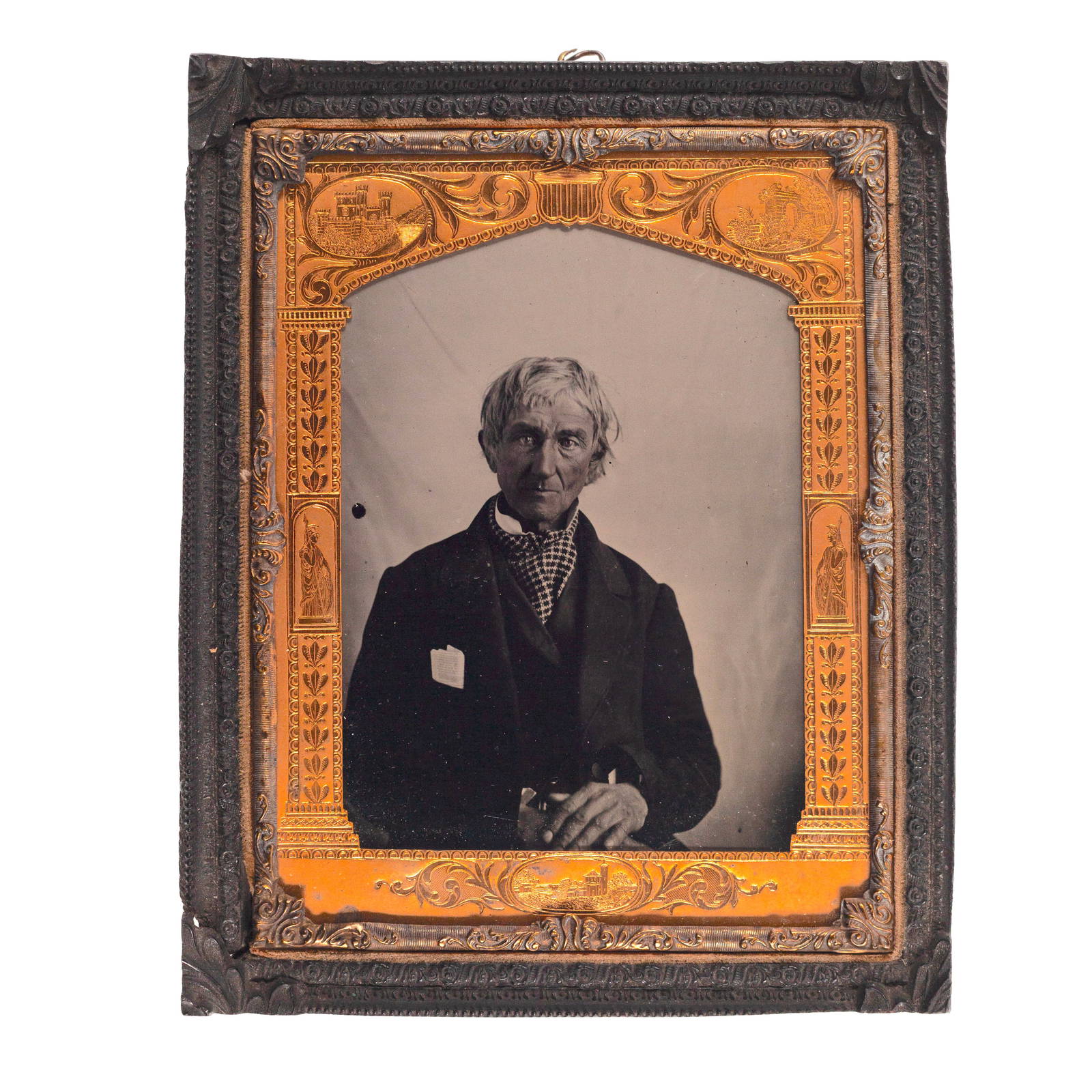 Fine Southern Half Plate Ambrotype Portrait In Daguerrean Frame With ...