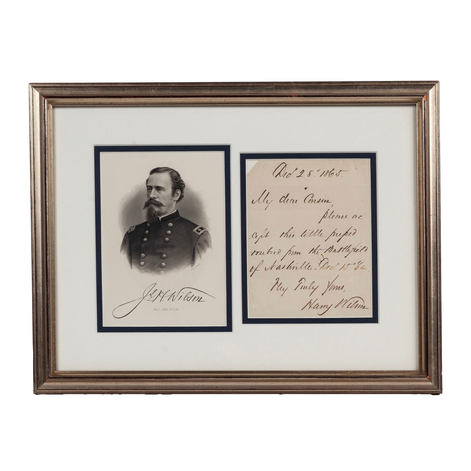 [civil War] Gen. James H. Wilson Autograph Note Signed Auction