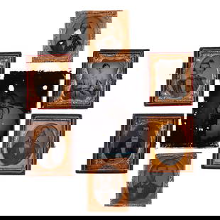 Incredible Sixth Plate Hand-tinted Ambrotype Of A Firefighter Auction