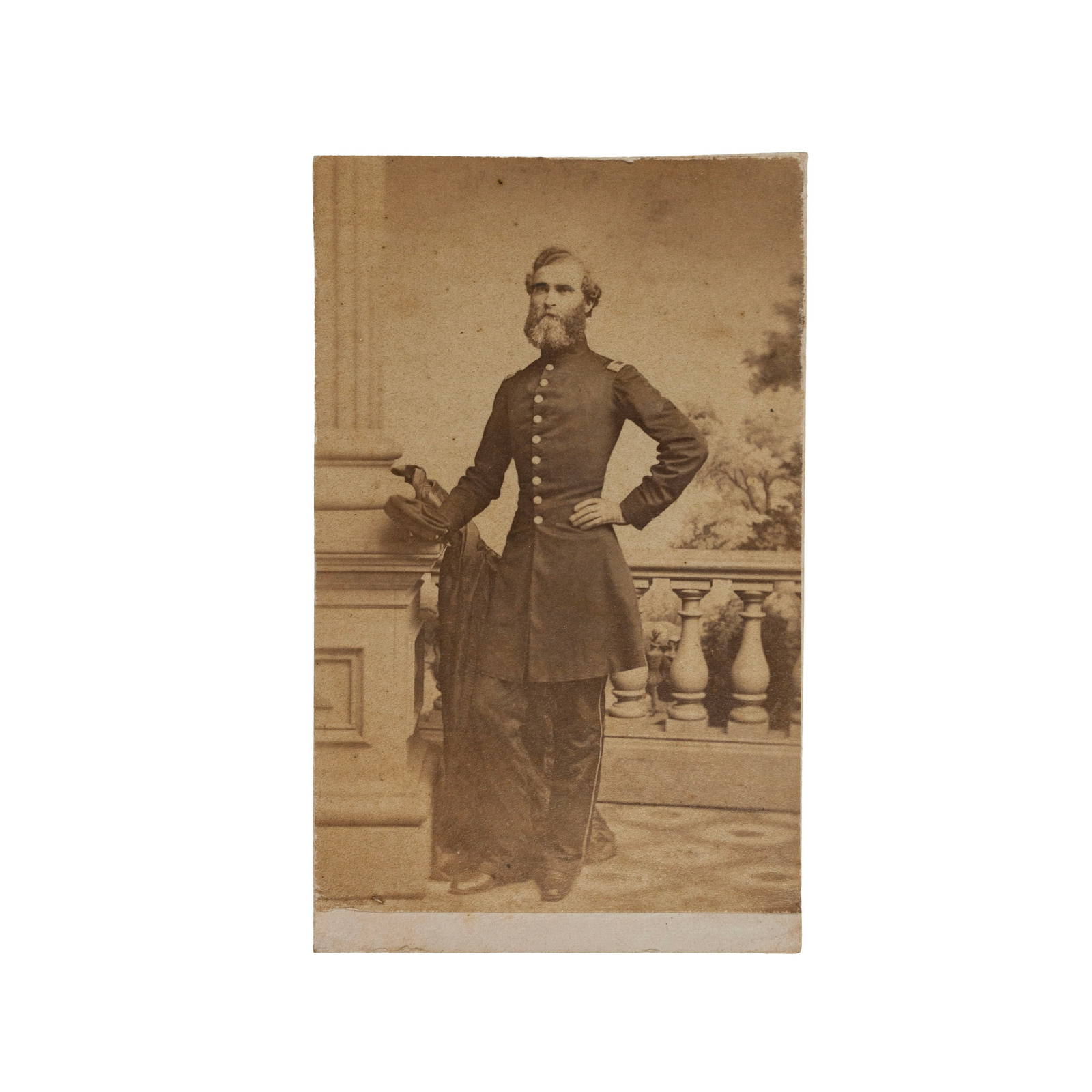 [civil War]. Signed Cdv Of Csa General David Rumph Jones Auction