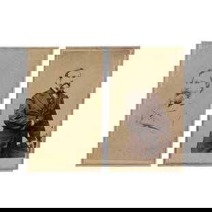 [civil War The Confederacy]. 4 Cdvs, Incl. Portraits Of Generals ...