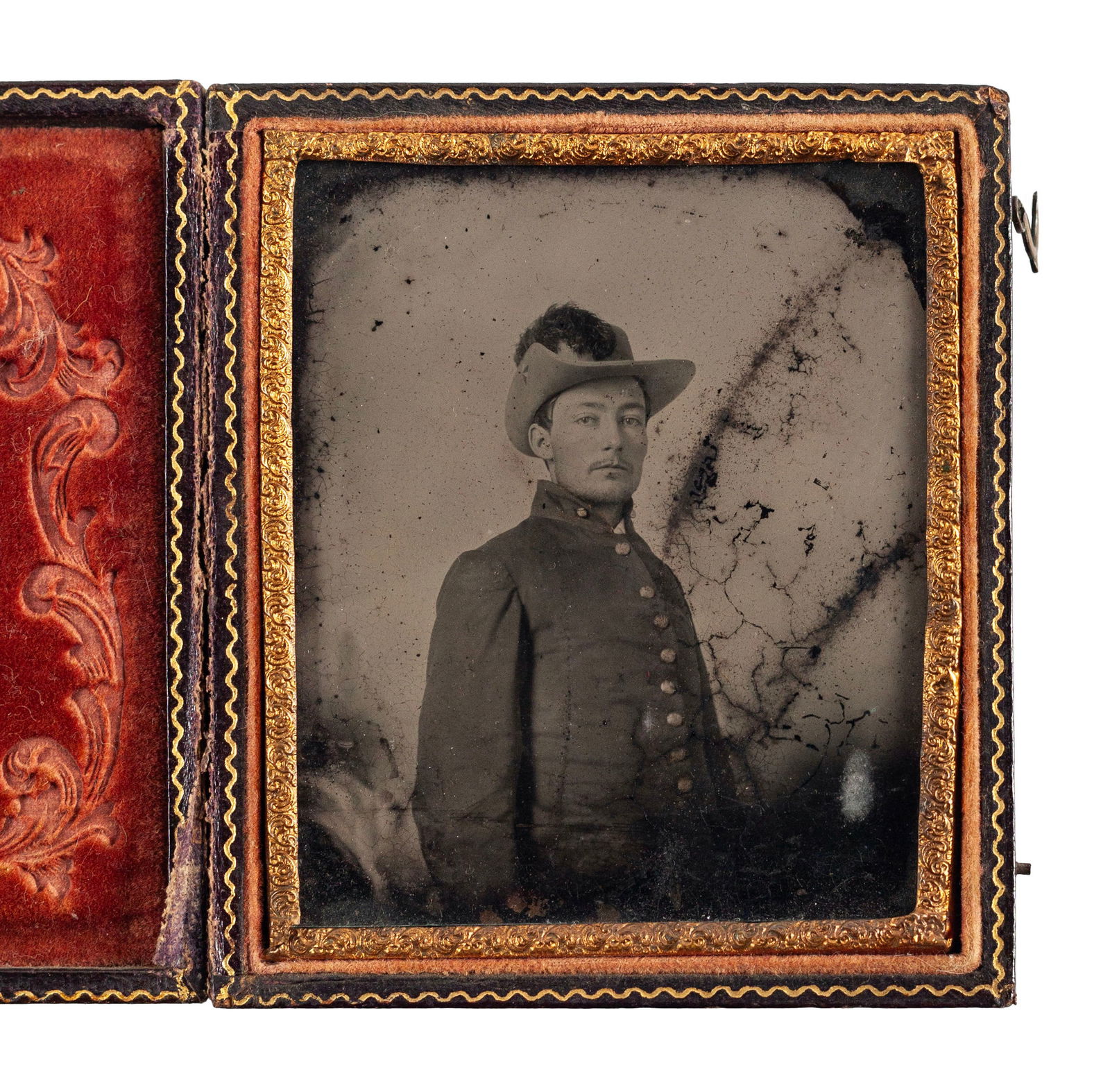 [ambrotype] Texas Confederate Soldier Auction