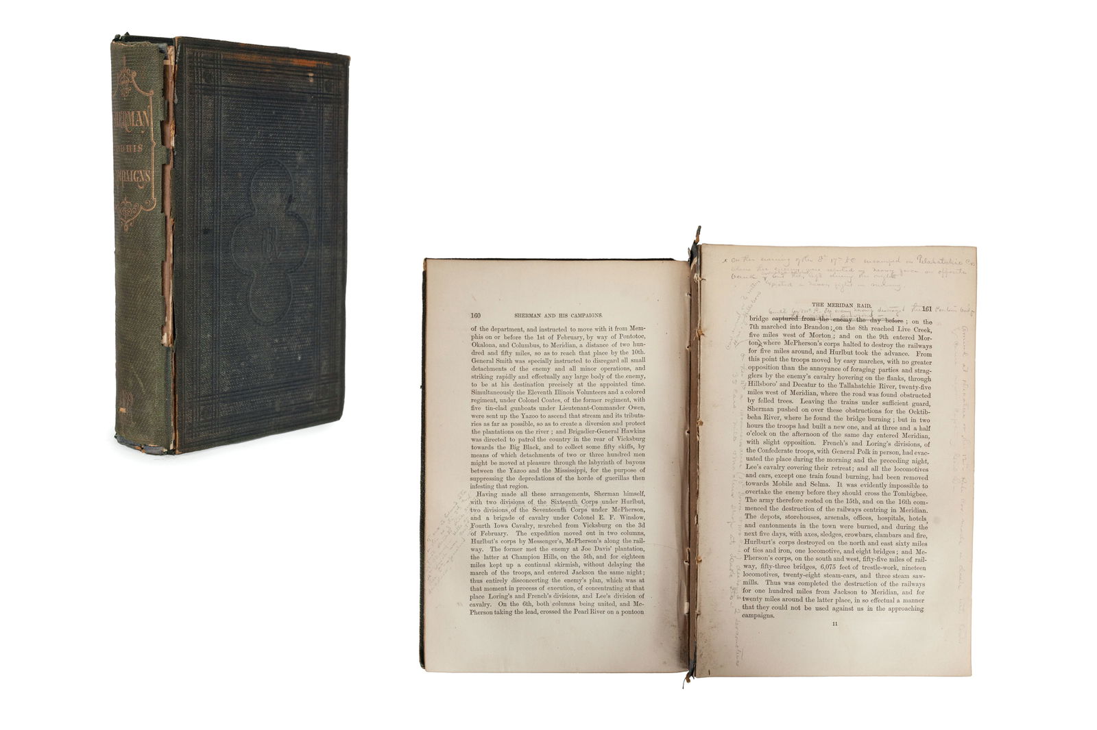Gen. Sherman's Annotated "sherman And His Campaigns: A Military ...