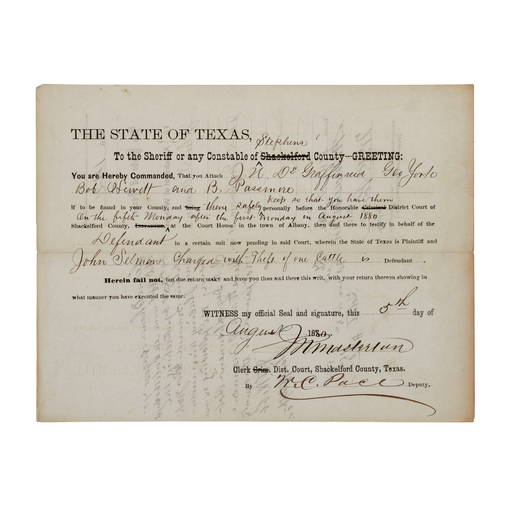 John Selman Witness Document