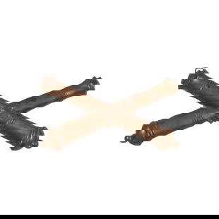 Civil War Artillery Crossed Cannons Badge Insignia