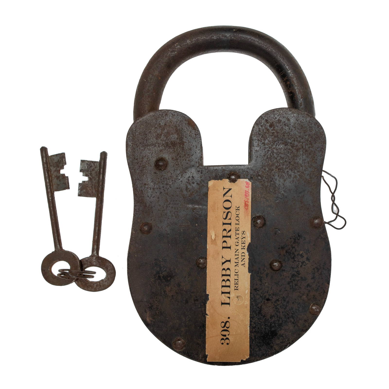 [civil War] Libby Prison Main Gate Lock & Keys Auction
