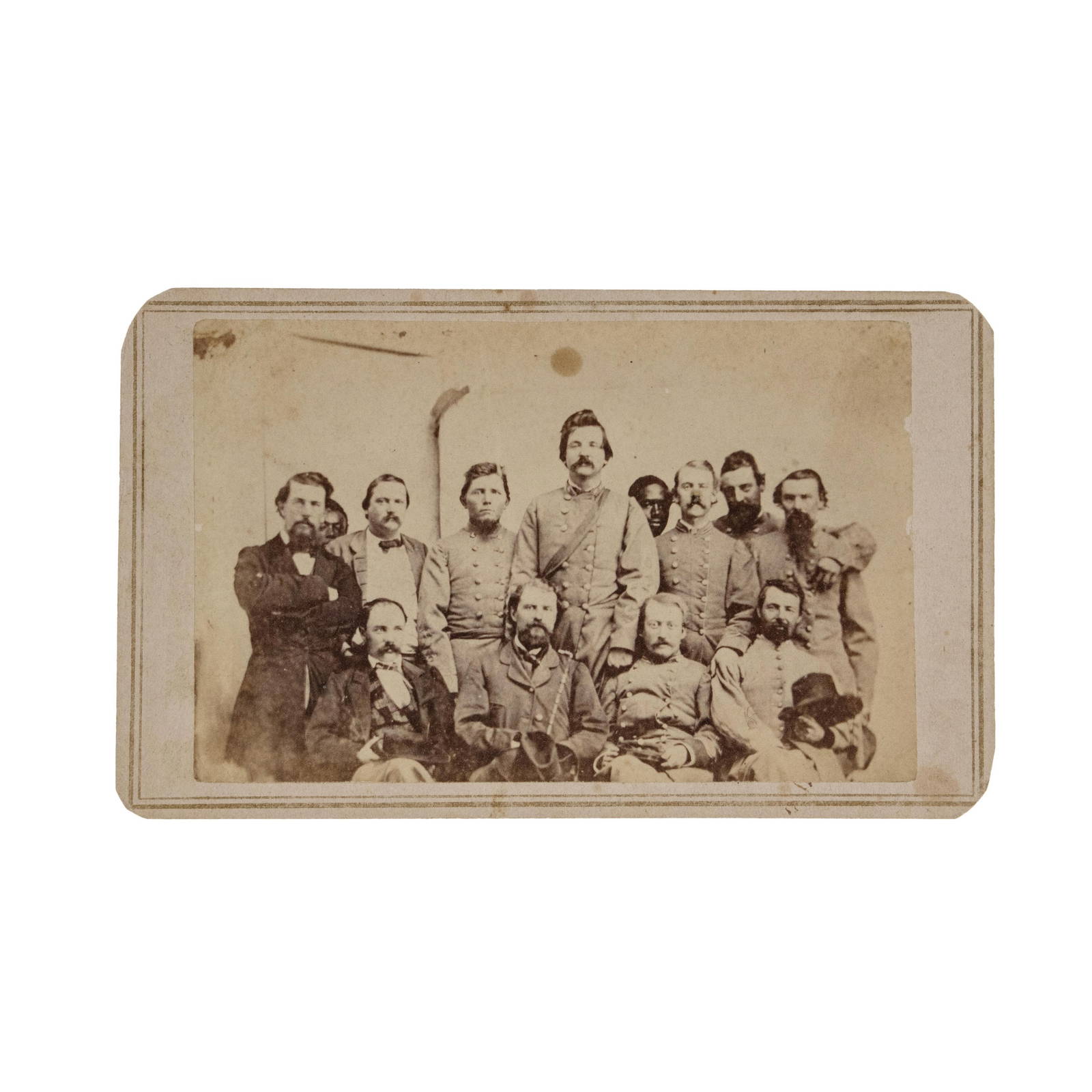 [texas] James Patrick Major & Texas Cavalry Cdv Auction