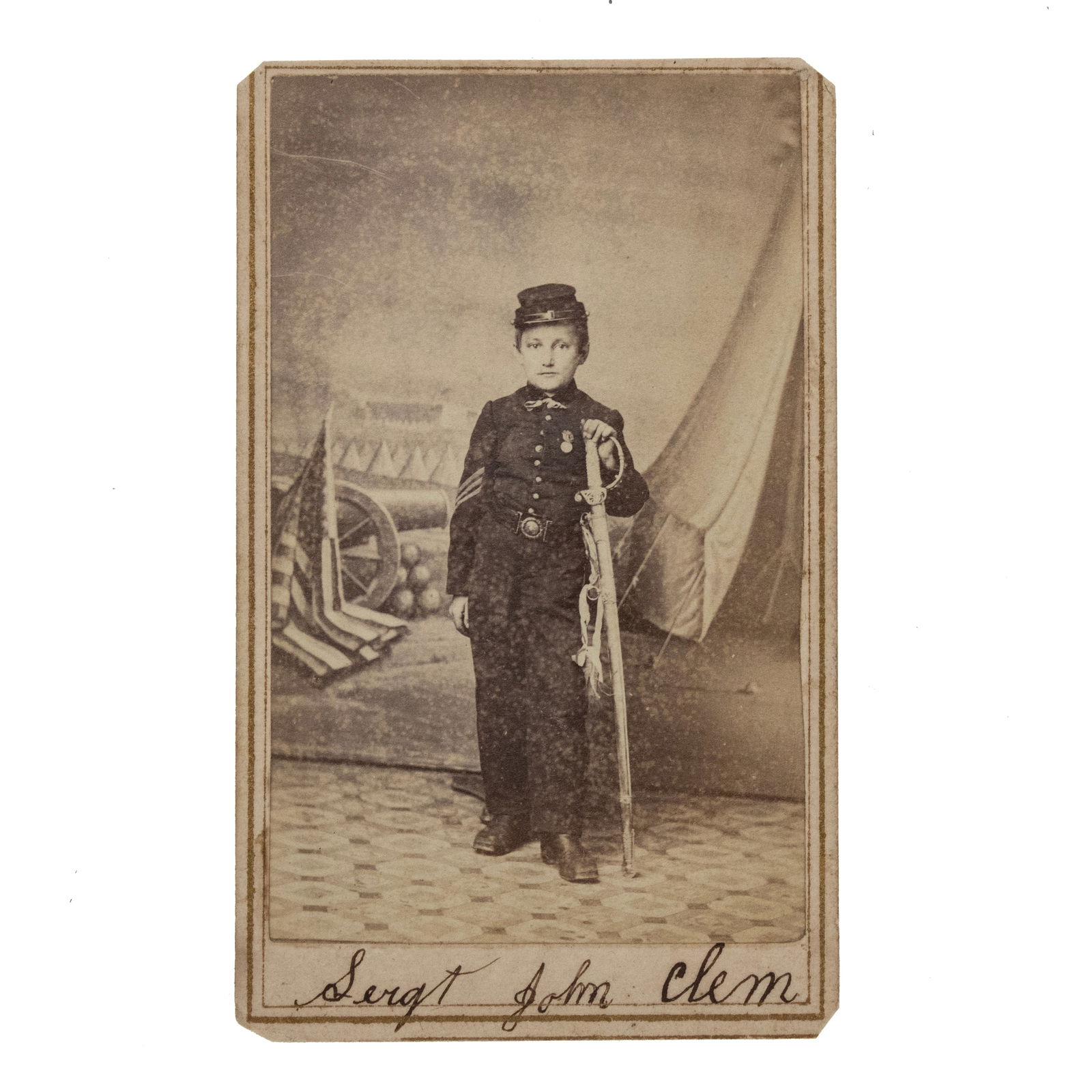 [civil War] Rare View Of Johnny Clem Auction