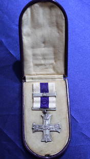 Wwii Gvi British Military Cross With Bar Tank Regt.