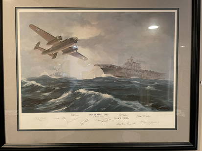 S&n Framed Doolittle's Tokyo Raiders Print Stan Stokes