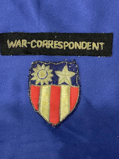 Rare WWII Bullion CBI War Correspondent Insignia (#0293) on Mar 26 ...