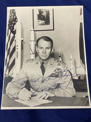 WWII General James Gavin Signed Portrait (#0312) on Mar 26, 2023 ...