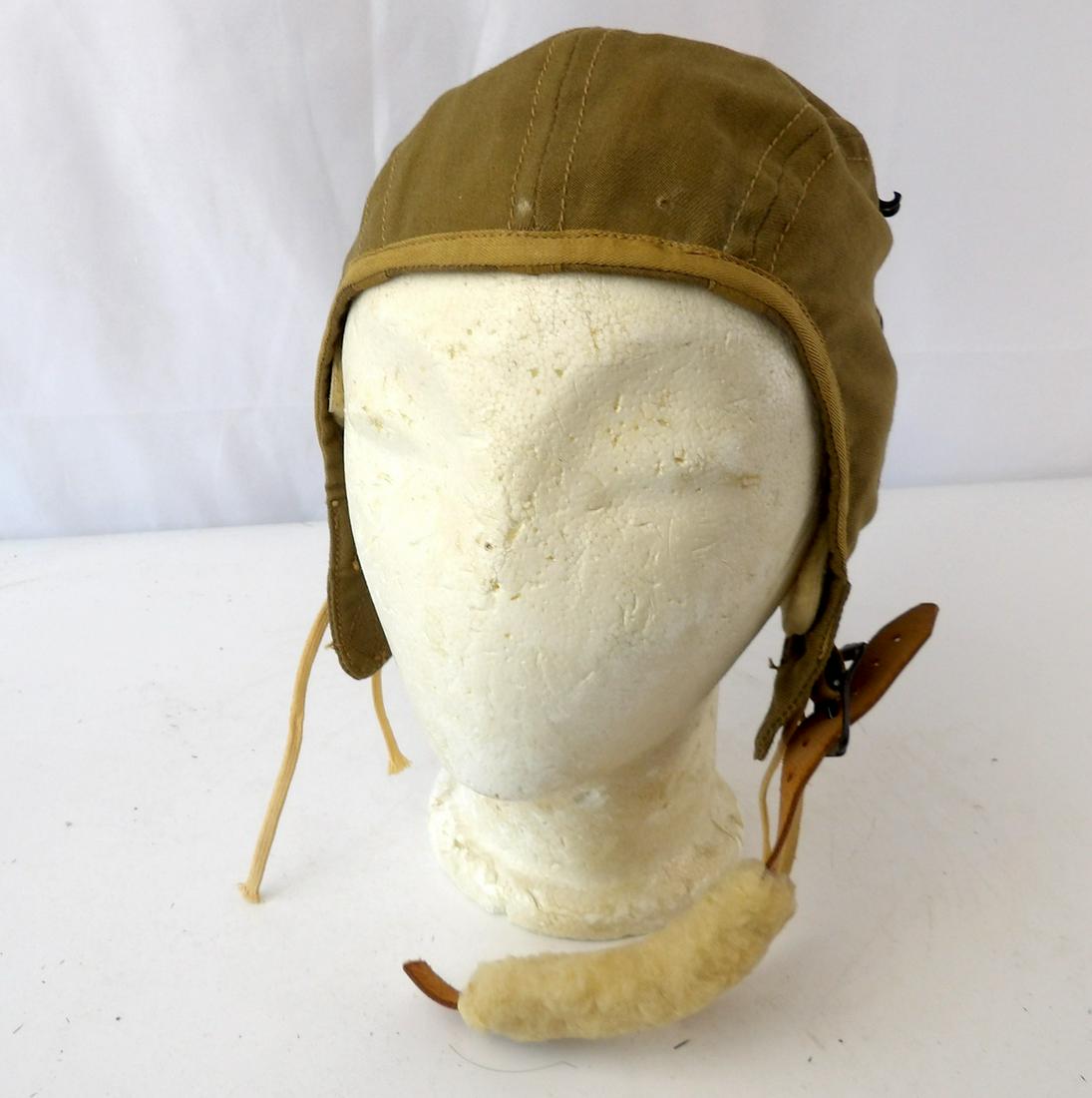 Ww2 Flight Cap And Mask Lot