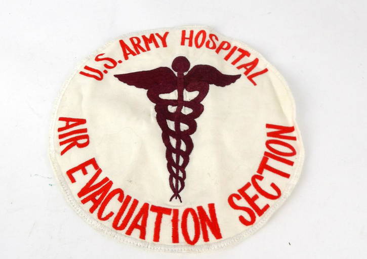 Large Us Army Hospital Air Evacuation Section Patch