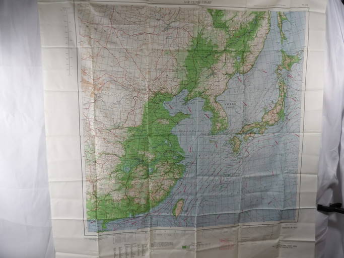 Ww2 Wwii N C 36 Usaaf Silk Escape Map