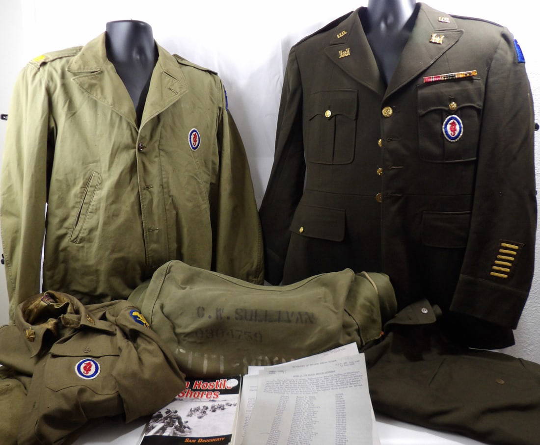 Named Ww2 Majors D-day 1st Engineer Special Brigade Uniform Grouping ...