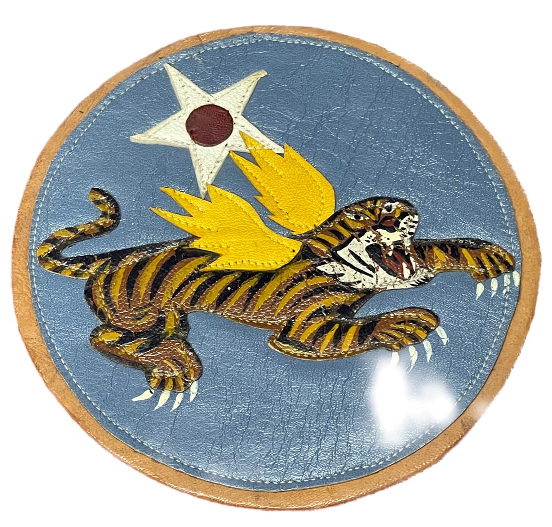 Wwii China Air Task Force Jacket Patch In Leather 14th Aaf Flying Tiger ...
