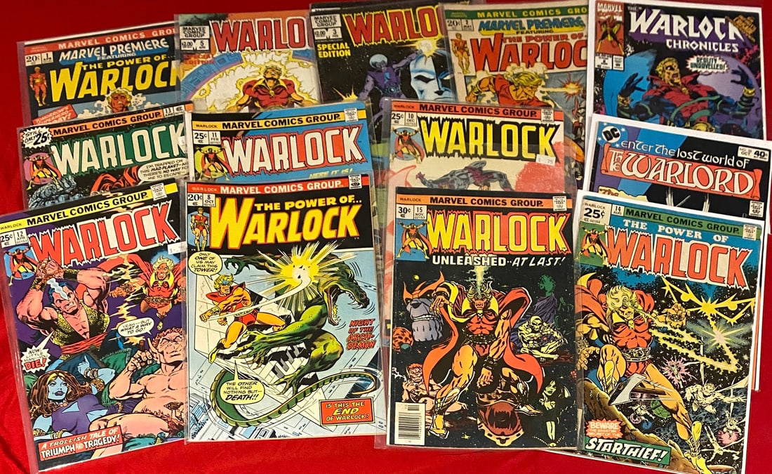Marvel Comic Book Lot - The Power Of Warlock Series - Bronze Auction